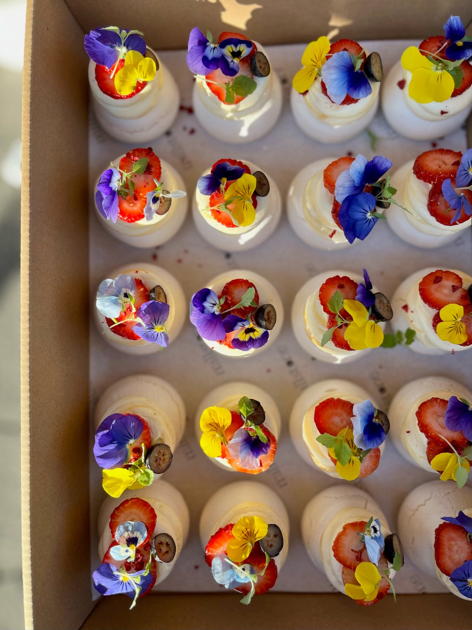 Mini Pavlovas - Delightful Sweet Canapes | Millstone Patisserie