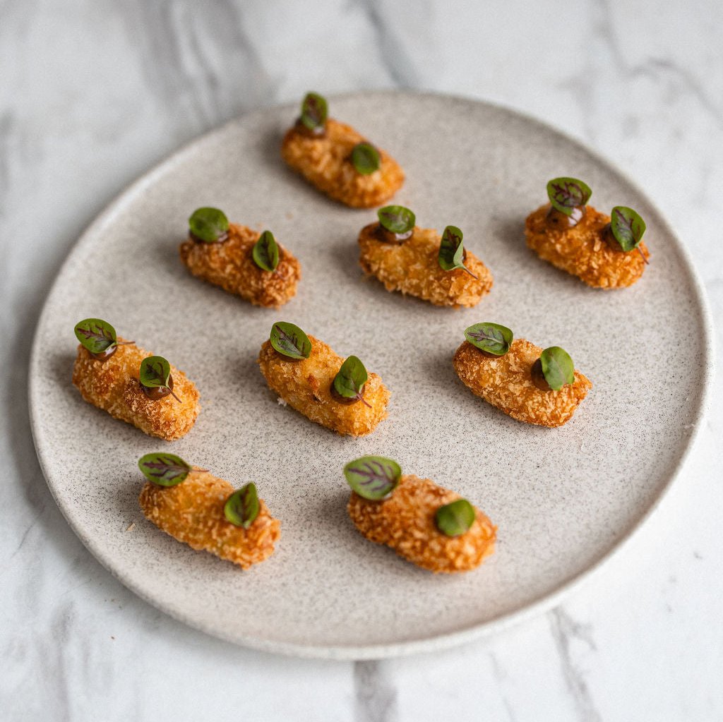 Jamon Serrano & Leek Croquettes | Millstone Catering