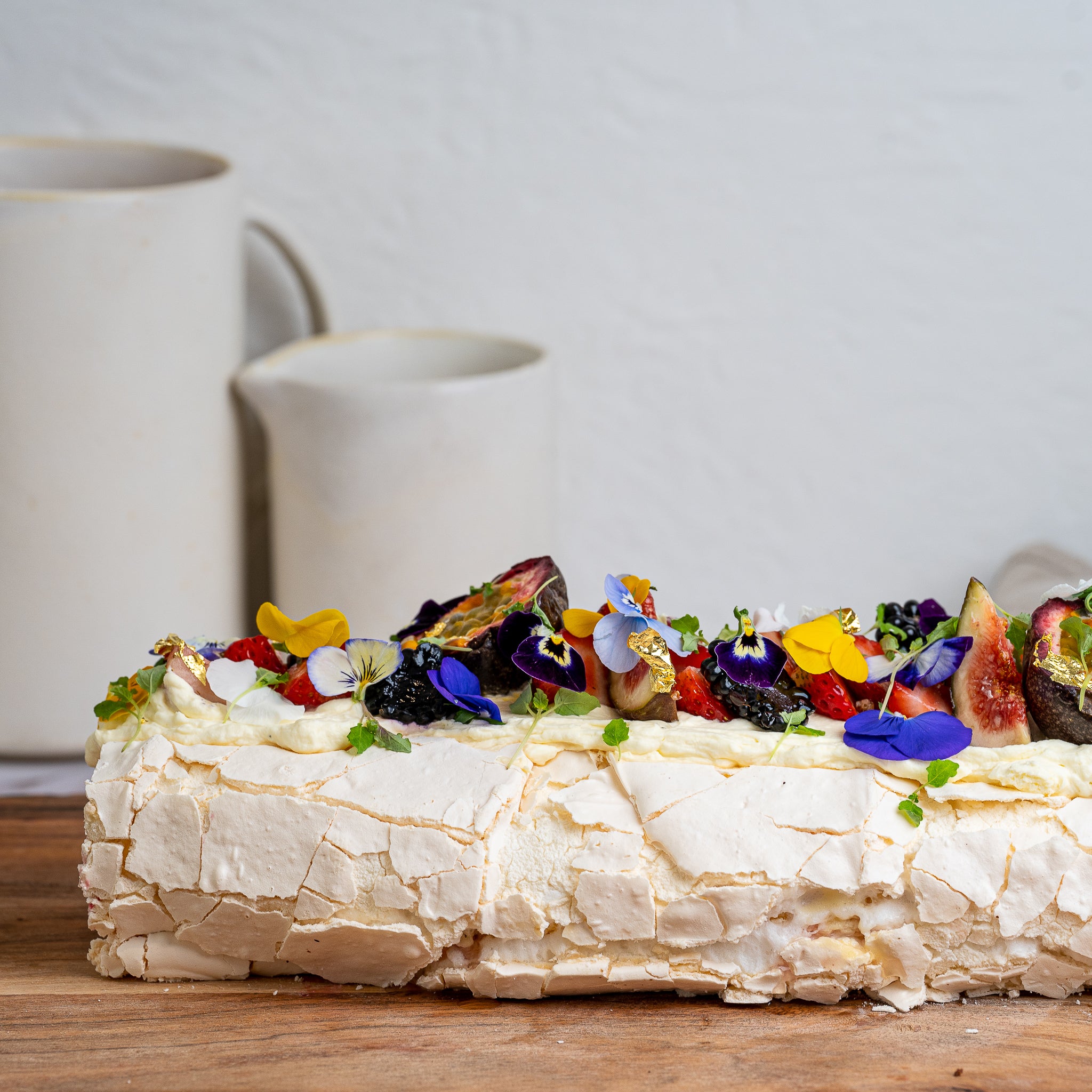 Pavlova Roulade | Seasonal Fruit Delight - Millstone Patisserie Melbourne